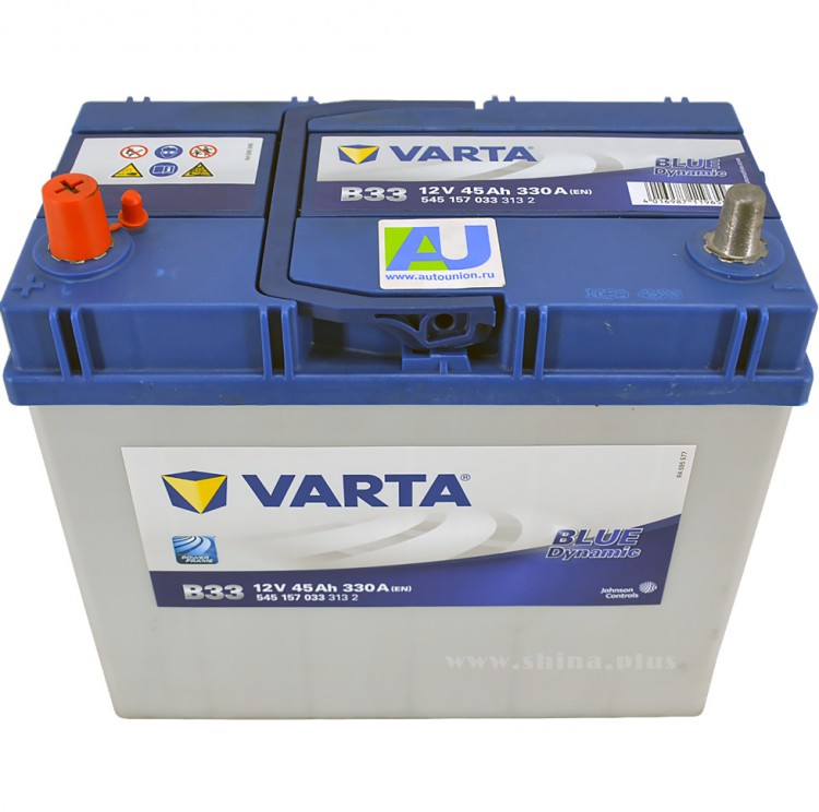 АКБ 45Ah Varta 545 157 033 Blue dynamic "B33" (+п.п)Азия 330А 12V ...